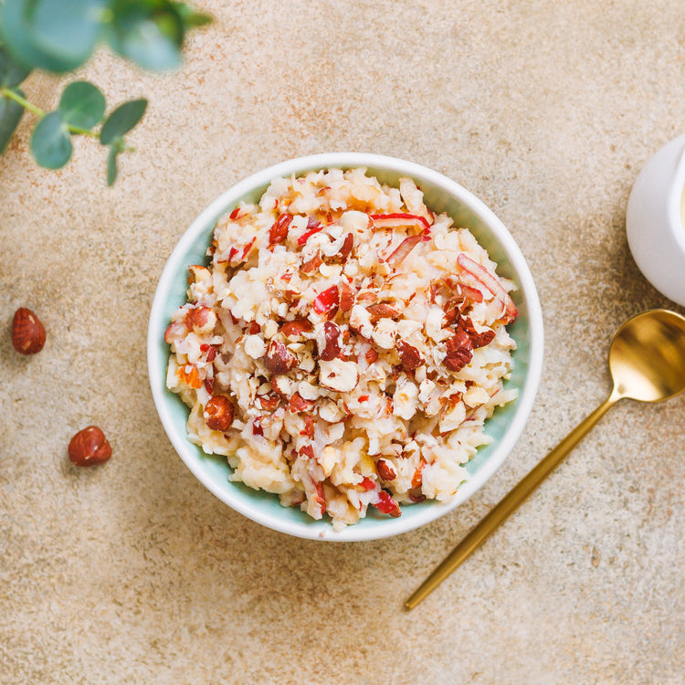 Recipe. Apple Bircher Muesli or Porridge – Phloe® – Maintain Your Bowel ...